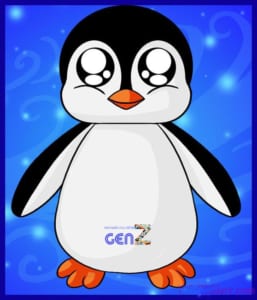 Hướng dẫn vẽ chim cánh cụt cute chibi với những bước đơn giản